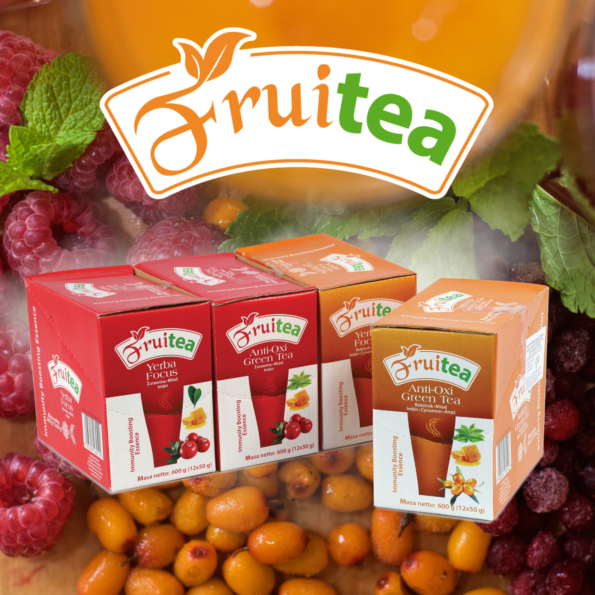 Herbaty Fruitea 100% natury owoce, zioła, przyprawy | ImmBoo